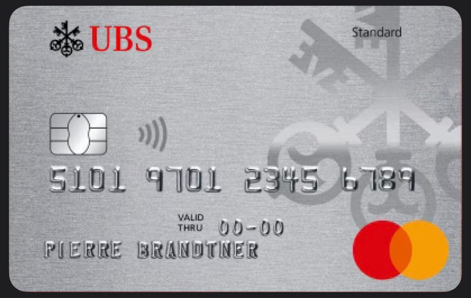 UBS credit card: In the credit card comparison